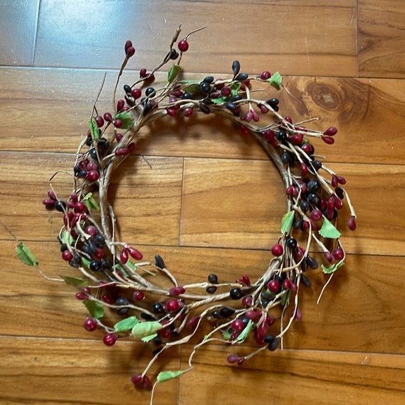 Vintage | Accents | Pepper Berry Wreath Country Primitive Farmhouse ...